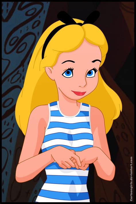 Cartoongirls Repost Alice Disney By Thereedster On Deviantart