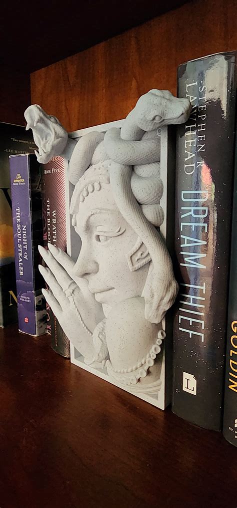 Medusa Book Nook 3d Printed Etsy