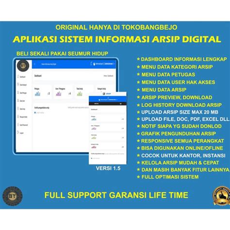 Jual Kirim Fisik Aplikasi Web Source Code Sistem Informasi Arsip