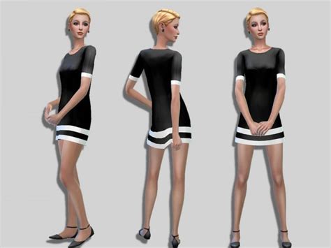 The Sims Resource Twiggy Dress By Simalicious • Sims 4 Downloads