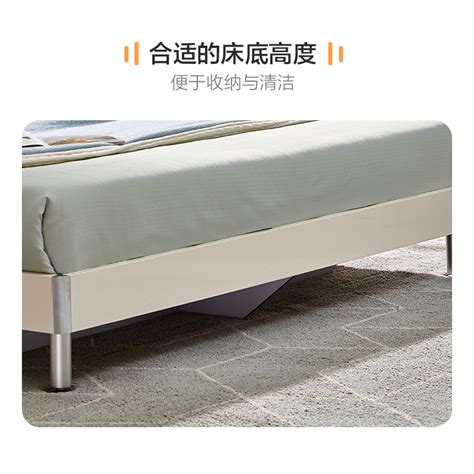 全友家居简约现代1米5双人大床主卧室家具高箱储物收纳板式单人床 虎窝淘