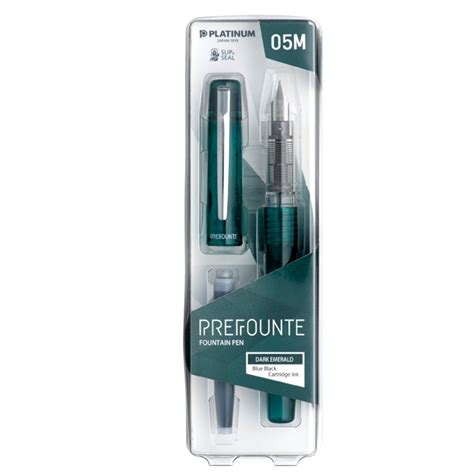 Писалка Platinum Prefounte Dark Emerald M писец Emag Bg