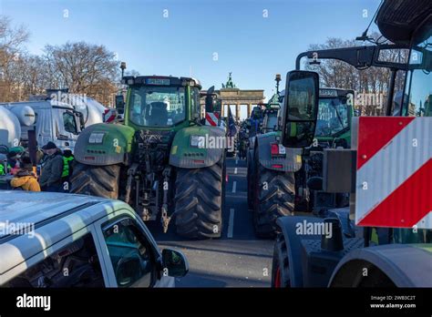 Protest der Bauern gegen geplanten Maßnahmen der Regierung Am Januar haben sich in