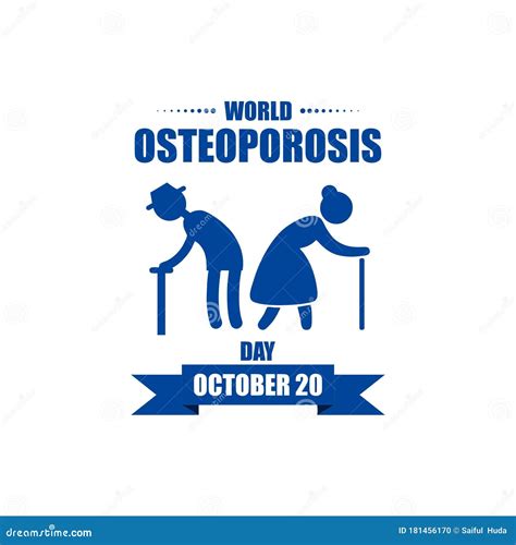 World Osteoporosis Day Design Vector Stock Vector Illustration Of
