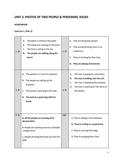 Tapescript Unit 3 Pdf