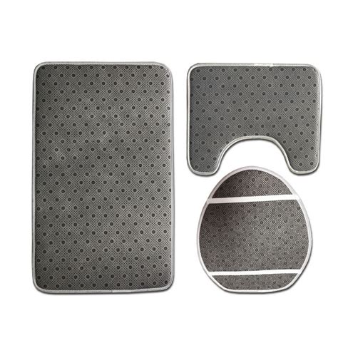 Badu Bg Zeegle 3 бр Комплект постелки за баня 3d отпечатан слон Подложка за баня Неплъзгащ се