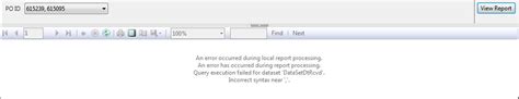 SSRS Report Does Not Work With Multiple Parameters Database Administrators Stack Exchange