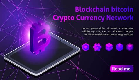 Premium Vector Isometric Holographic Geometric Icon Blockchain Cryptocurrency Network