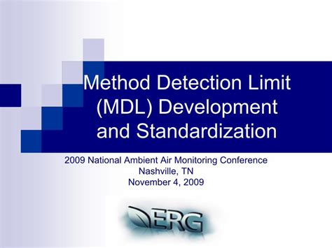 pdf method detection limit mdl development and … detection limit