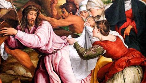 Vi Estación La Verónica Enjuga El Rostro De Jesús Acción Familia
