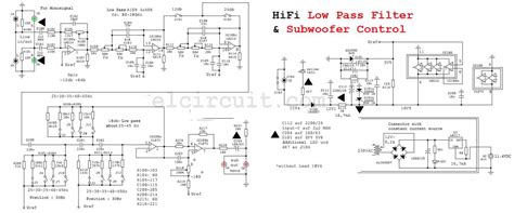 Low Pass Filter Circuit Diagram For Subwoofer Low Filter Pas