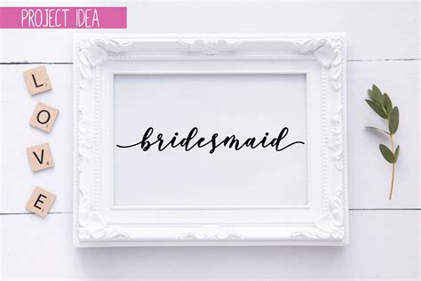 Wedding SVG Bridesmaid Cutting File PNG Svg Wedding Commercial License Etsy