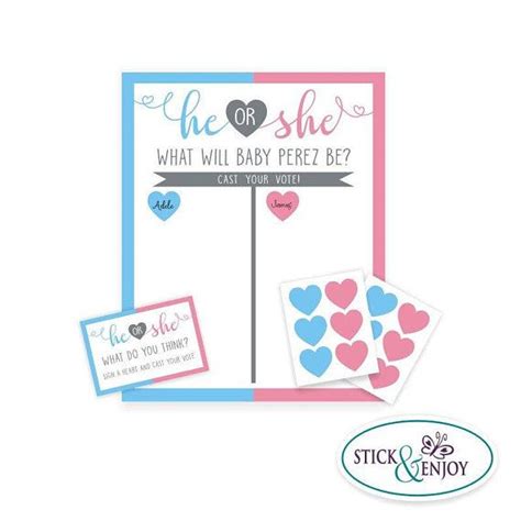 Printed He Or She Gender Reveal Sign Poster He Or She Cast Etsy Gender Reveal Signs Gender