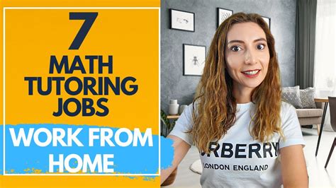 Best 7 Online Math Tutoring Jobs to Work from Home Right Now - YouTube