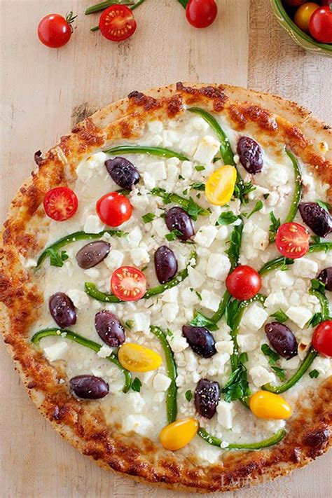 Greek Pizza Recipe And Video Laura Fuentes
