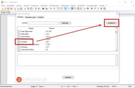 Inhalt Von Zwei Dateien Mit Notepad Vergleichen