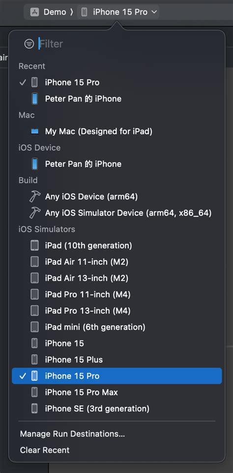 新增 Iphone 模擬器simulator Xcode 提供豐富的模擬器，幫助我們省下荷包，不用每隻 Iphone By 彼得潘