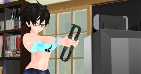 3dカスタム少女 1124琴瀬音緒さん、最新の筋トレに挑む。 ついざきまさとのイラスト Pixiv