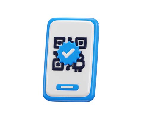 3d Smart Phone With Qr Code Scanner Verified Icon 47247995 Png