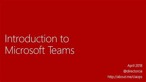 Microsoft Teams User Guide Presentation Pdf