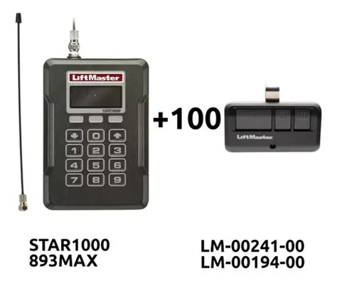 Receptor Liftmaster Merik Star1000 Con 100 Controles 893max Envío gratis