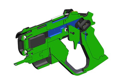 3d Printed Mercy Blaster Combat Medic Ziegler Skin Overwatch By