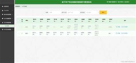 Django基于用户特征画像的智能期刊管理系统程序开题报告django框架期刊 Csdn博客