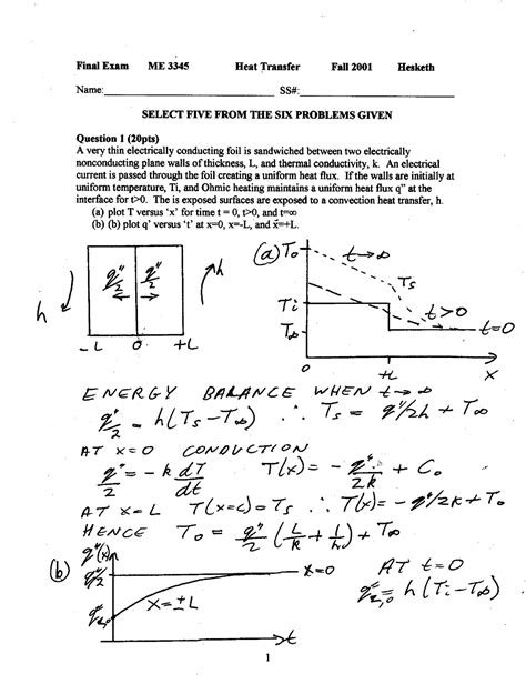 Final Exam Solutions Fall 2001 ME 3345 Studocu