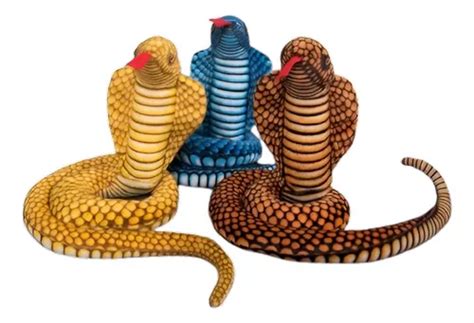 Muñeco De Peluche Cobra Realista Serpiente Cobra Cute Cuotas Sin Interés