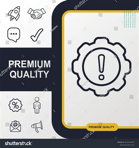 System Error Icon Graphic Element Modern Stock Vector Royalty Free