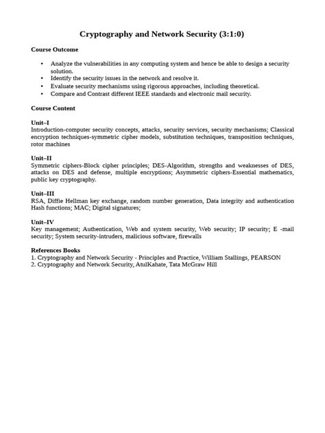 Cryptography And Network Security Pdf