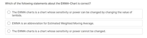 Solved Which Of The Following Statements About The