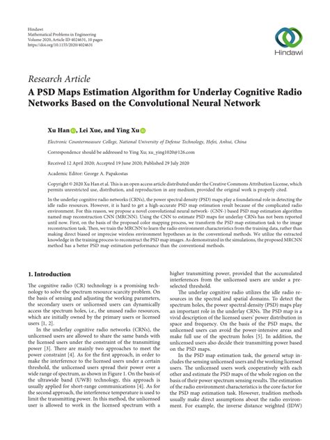 pdf a psd maps estimation algorithm for underlay cognitive radio