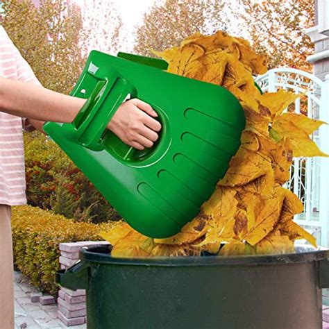 Irunning Large Leaf Scoops Hand Held Rake Claws Garden Yard Rakes For