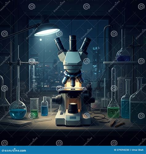 Focus Microscope Cartoon Vector Illustration 367401497