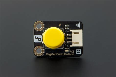 Dfrobot Gravity Digital Push Button Yellow For Arduino Eckstein S