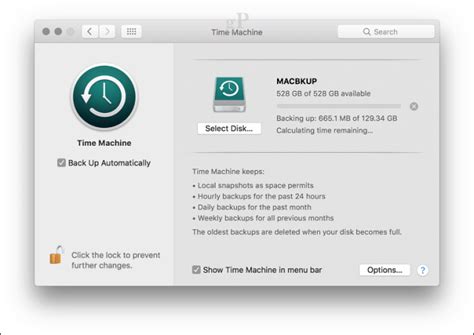 how to set up a time machine backup in macos