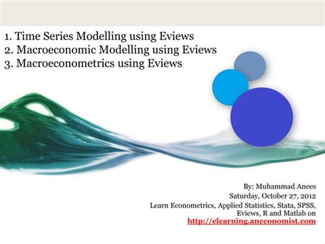 Macroeconomic Modelling Ppt
