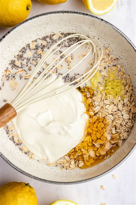 Lemon Cheesecake Overnight Oats The Delicious Plate