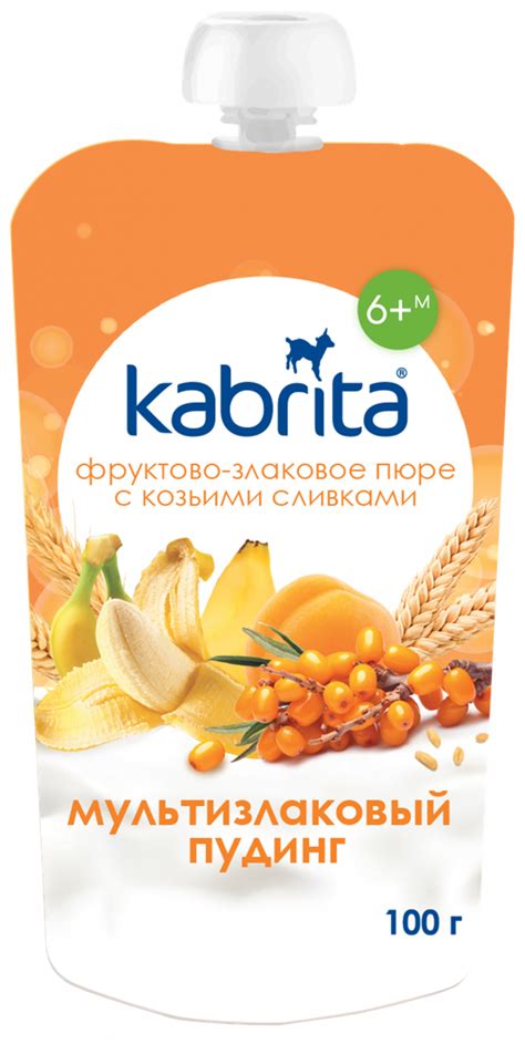 KABRITA Multigrain from 6 m. puree, 100 g | Mēness aptieka