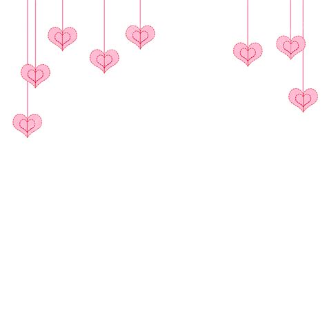 Love Paper Cutting Hanging Valentines Day Red Simple Suspension