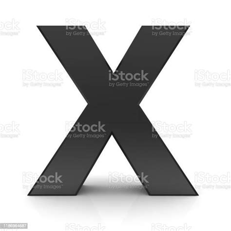 문자 X 검은 색 기호 3d 렌더링 텍스트 알파벳 문자 대문자 흰색 배경에 대 문자 3차원 형태에 대한 스톡 사진 및 기타 이미지 3차원 형태 알파벳 X 0명
