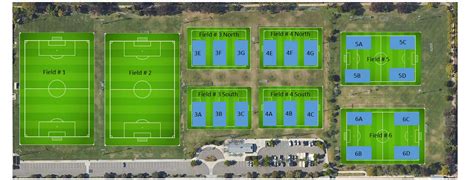 Jack Hammett Sports Complex Game Field Layout Fall 2024