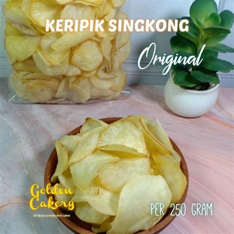 Gurih Cassava Chips 1kg Cassava Chips Original Flavor Crispy Crispy