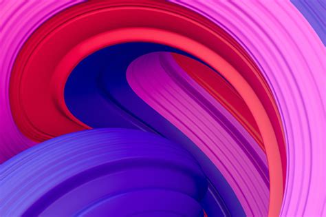 3d 추상 액체 트위스트 모양 물결 모양 무지개 빛깔의 네온 디지털 아트 배경 주제에 대한 스톡 사진 및 기타 이미지 배경