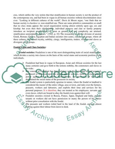 Social Stratification Background Essay Example Topics And Well