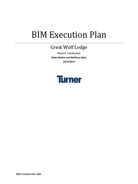 Request 1365 Turner Construction Co Exhibit J Bim Execution Plan