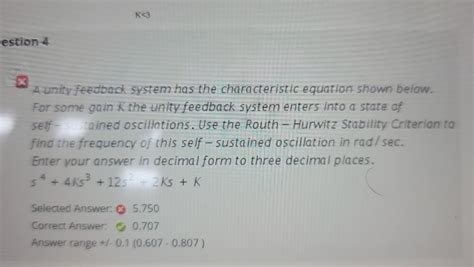 Solved A Unity Feedback System Has The Characteristic Chegg Com