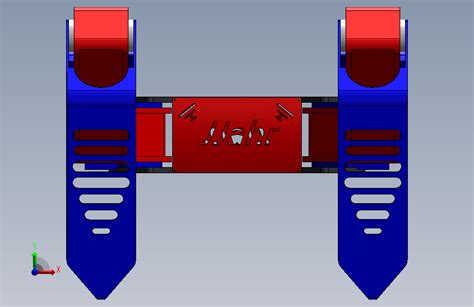 四足爬行机器人简易模型 solidworks 2019 模型图纸下载 懒石网