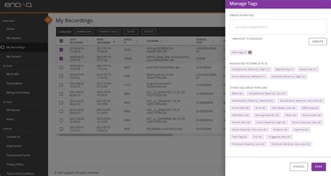 Adding Tags Generating Alerts In The Cloud Endaq Help Center